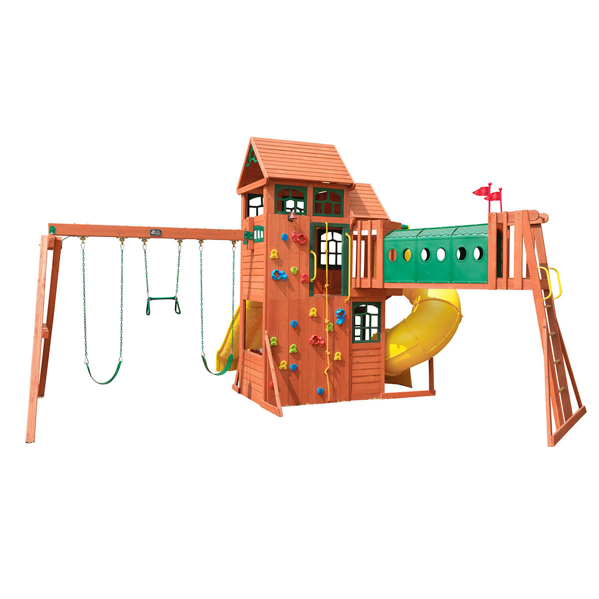 Complex de joaca din cedru Adventure Ridgs Payset KidKraft - Centru cu ...